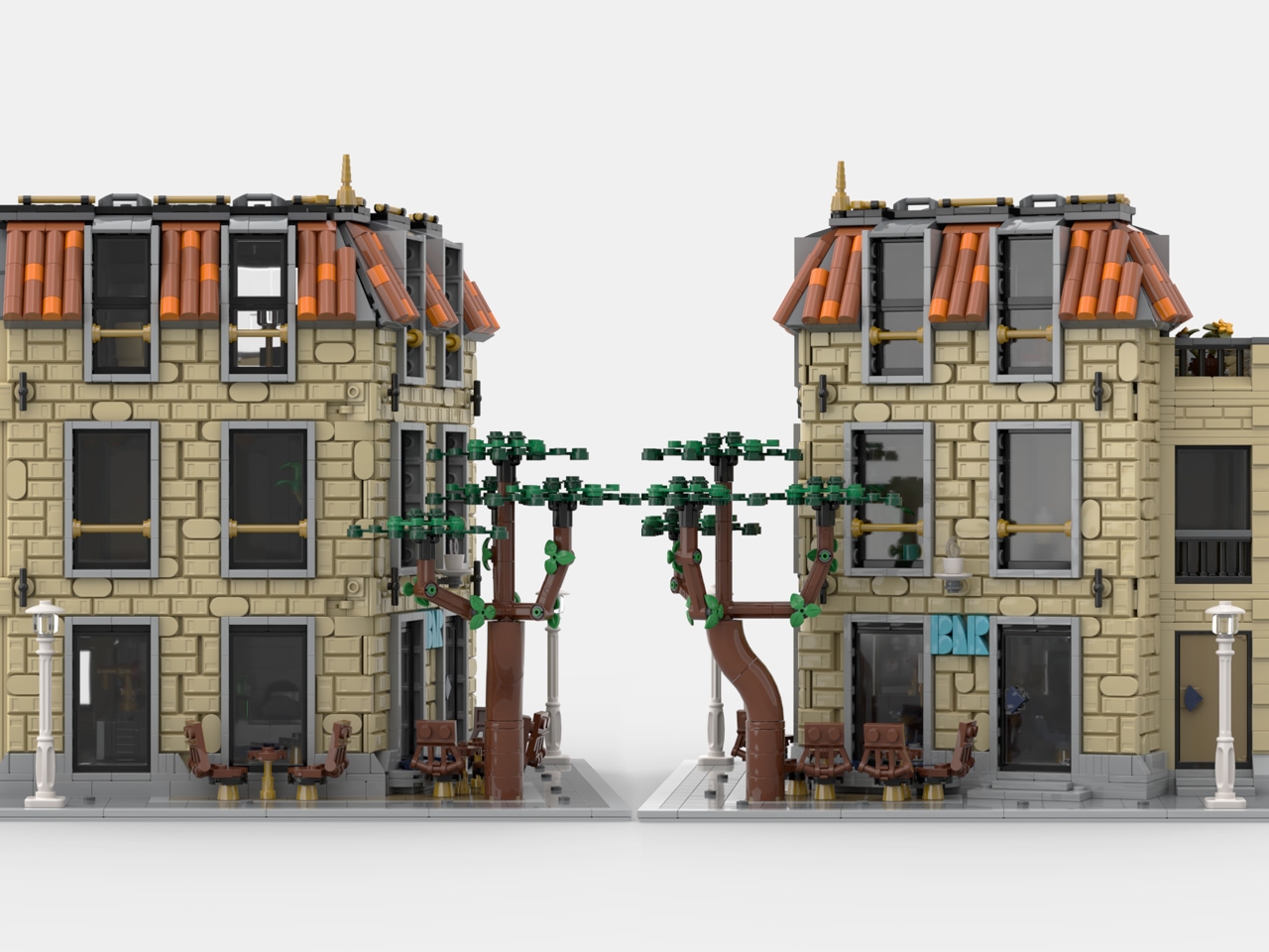[Modern Oldtown Corner] [BrickLink]