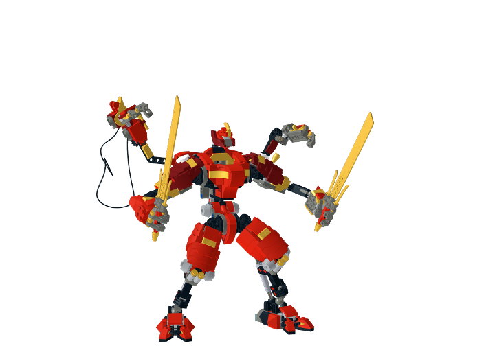 Kai's Ninja Climber Mech - 71812-1 from BrickLink Studio [BrickLink]
