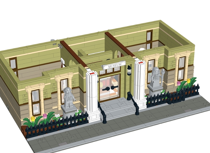 10326 Natural History Museum modded from BrickLink Studio [BrickLink]