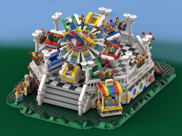 [Clown carousel (ready for motorization)] [BrickLink]