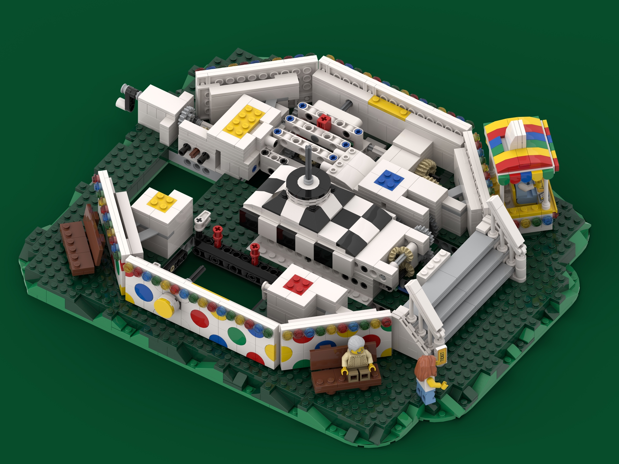 [Clown carousel (ready for motorization)] [BrickLink]