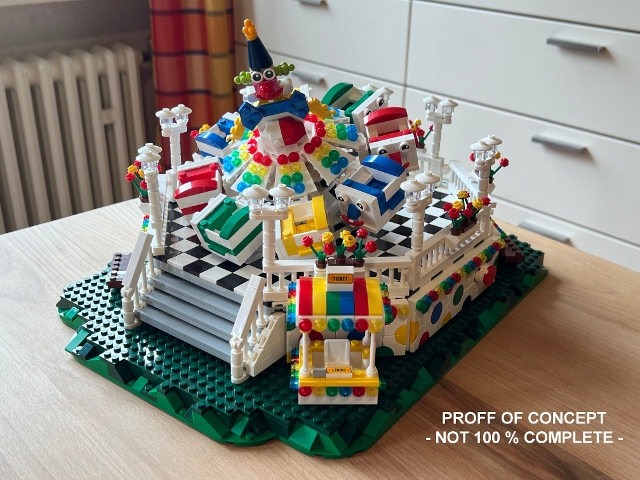 [Clown carousel (ready for motorization)] [BrickLink]