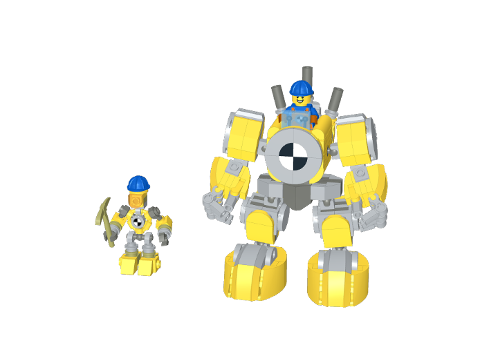 Construction Power Mech from BrickLink Studio [BrickLink]