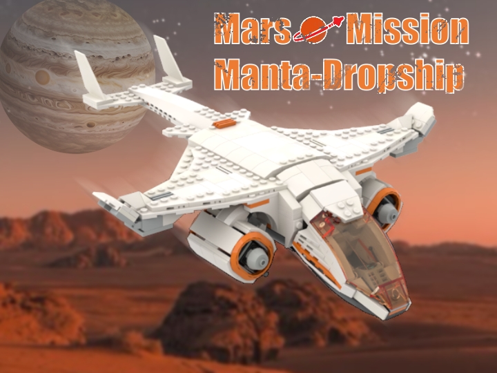 Manta-1 dropship from BrickLink Studio [BrickLink]