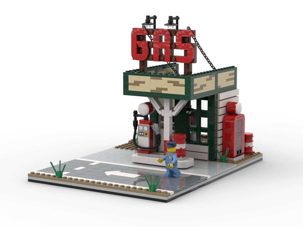 [Retro Gas Station] [BrickLink]