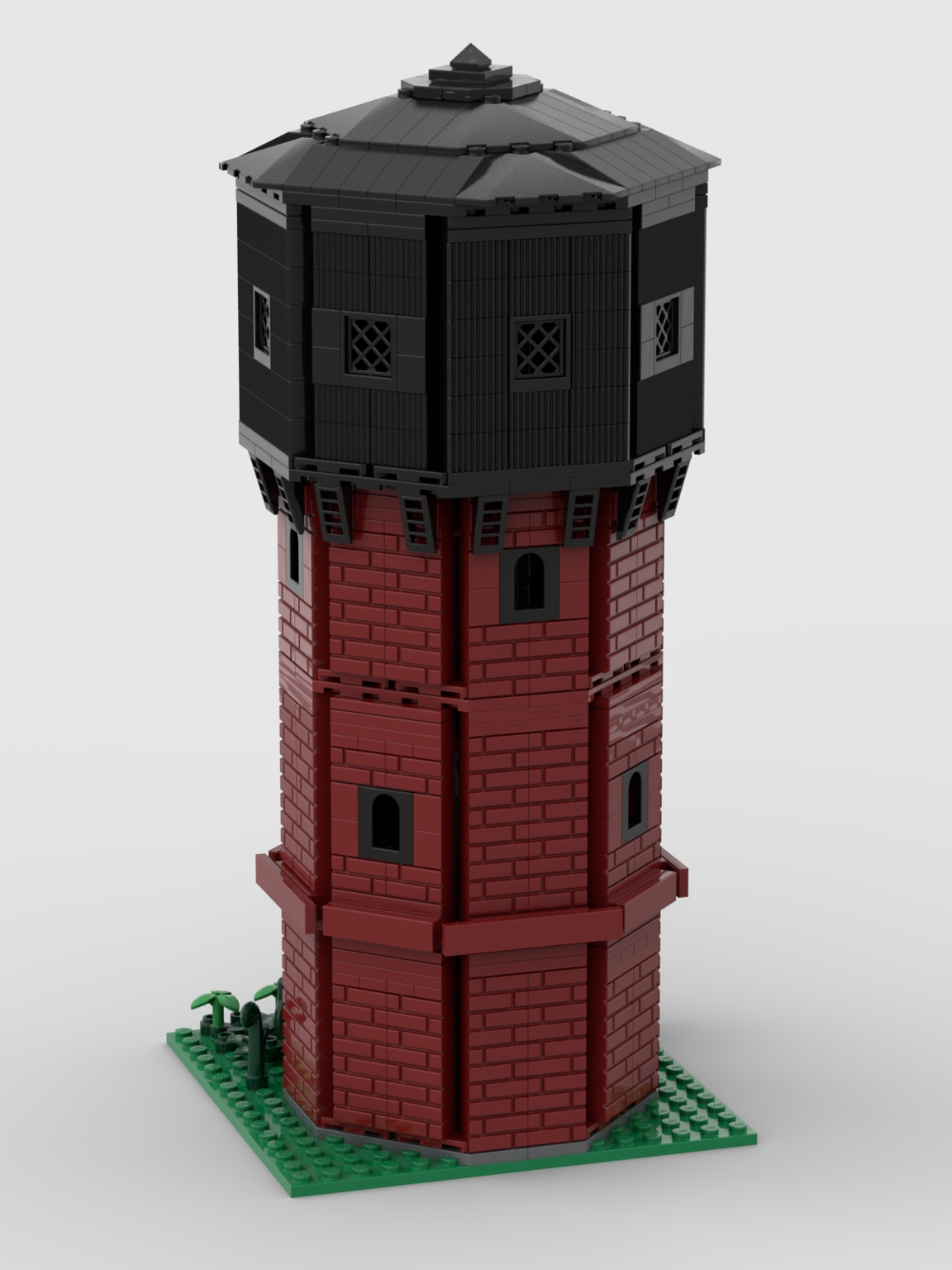 [Hexagonal water tower] [BrickLink]
