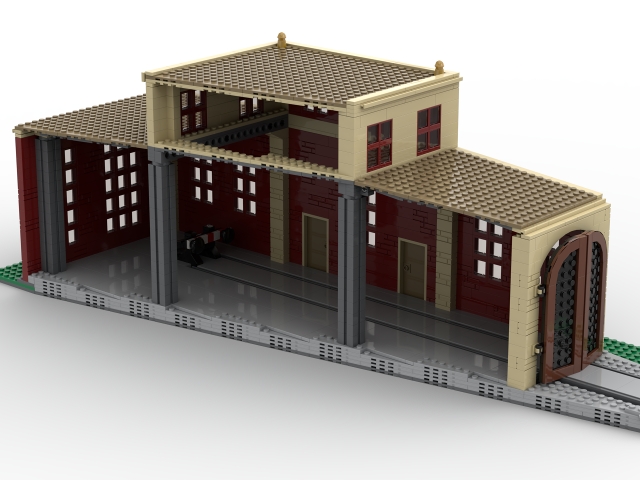 [The Autumn Train Roundhouse] [BrickLink]