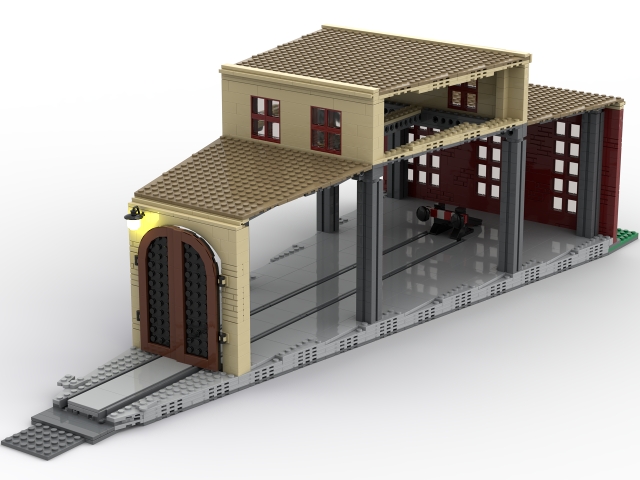 [The Autumn Train Roundhouse] [BrickLink]