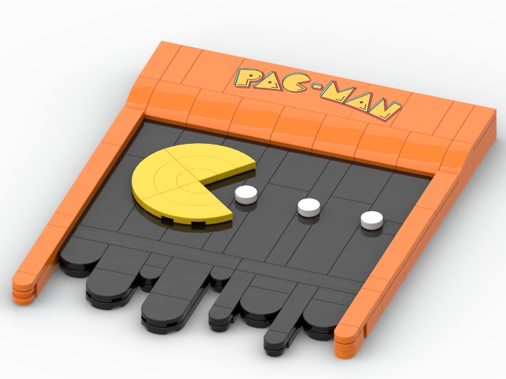 Pac-Man melting screen from BrickLink Studio [BrickLink]