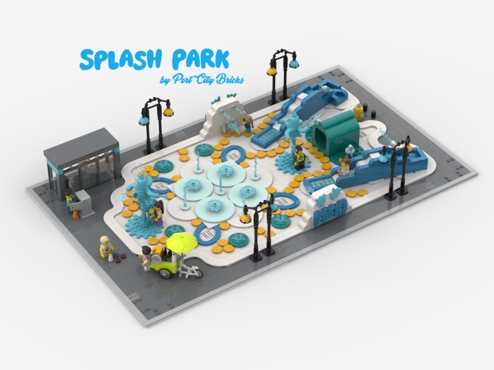 H20 Splash Park by Port City Bricks from BrickLink Studio [BrickLink]