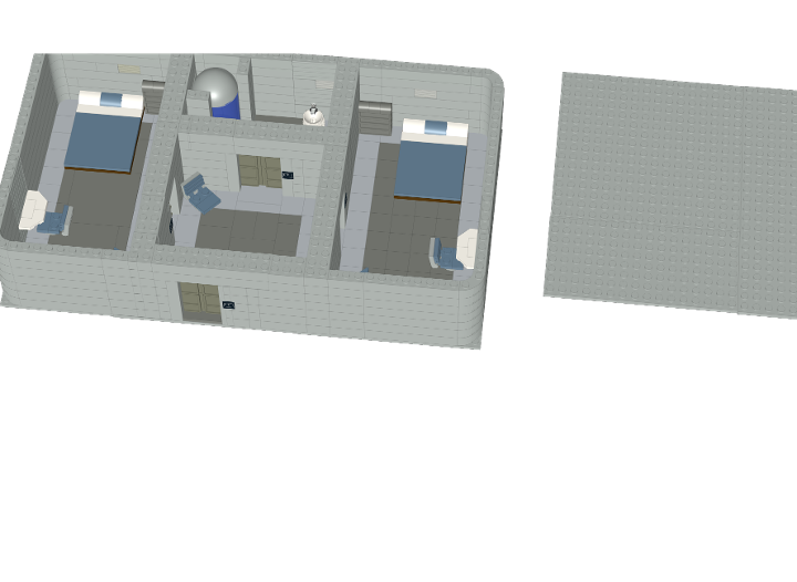 Nova class junior officer quarters from BrickLink Studio [BrickLink]