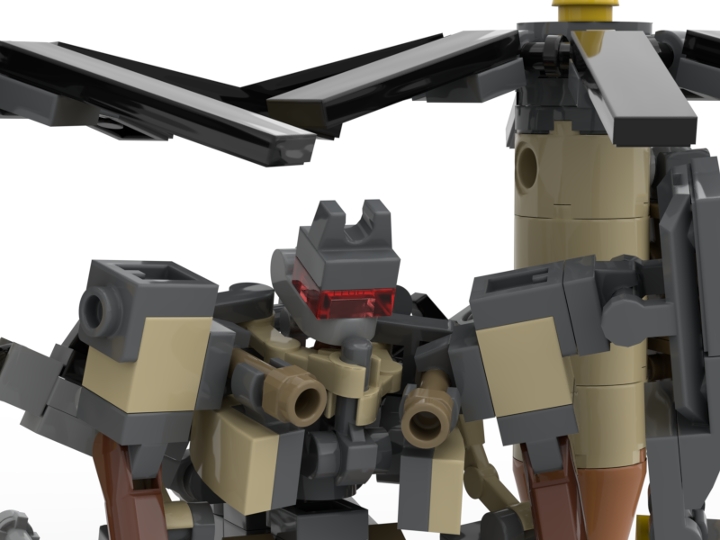 frog mech VTOL type (Vulture) from BrickLink Studio [BrickLink]