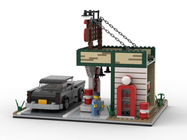 [Retro Gas Station] [BrickLink]