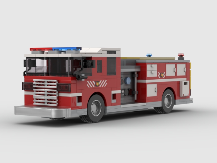 Fire Engine 390. from BrickLink Studio [BrickLink]