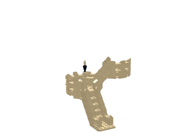 HP Stairs to Castle Boathouse from BrickLink Studio [BrickLink]
