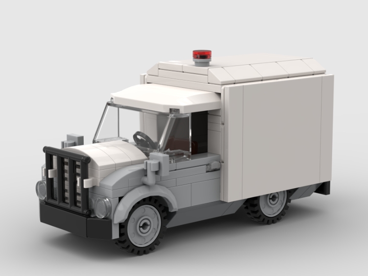 40s ambulance from BrickLink Studio [BrickLink]