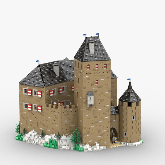 Castle Hohensteinbock (Swiss Alps) from BrickLink Studio [BrickLink]