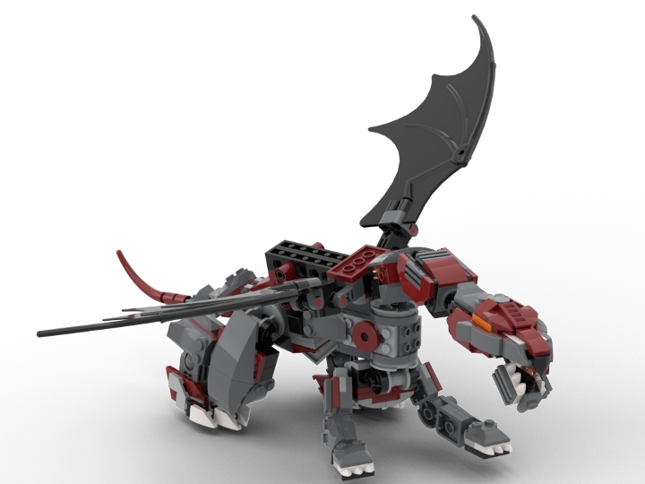 Mechimal Dragon Body V2 from BrickLink Studio [BrickLink]