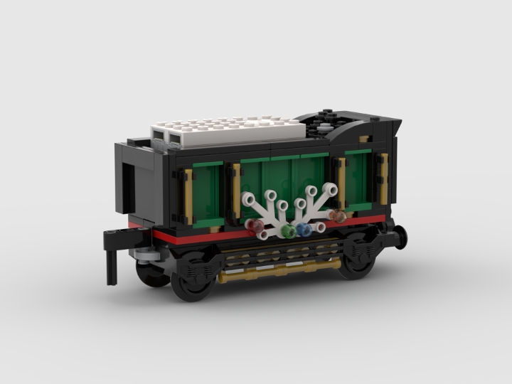 Moc Second Wagon Winter Train 10254 from BrickLink Studio [BrickLink]