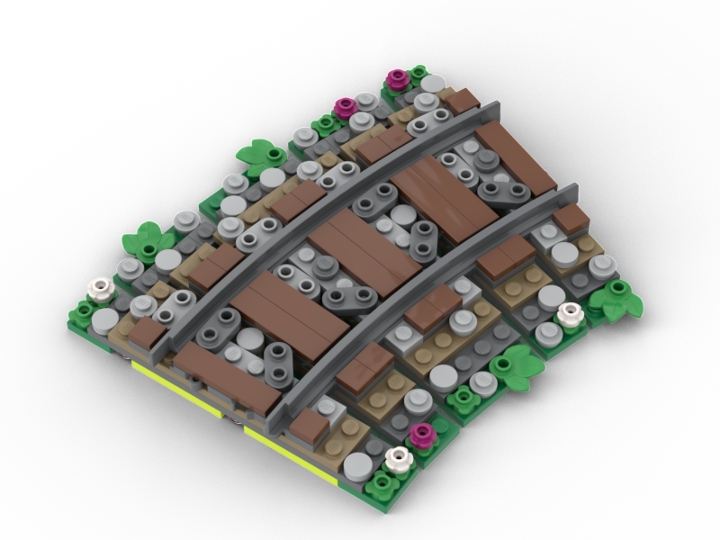 Small Modular Train Track Curve from BrickLink Studio [BrickLink]