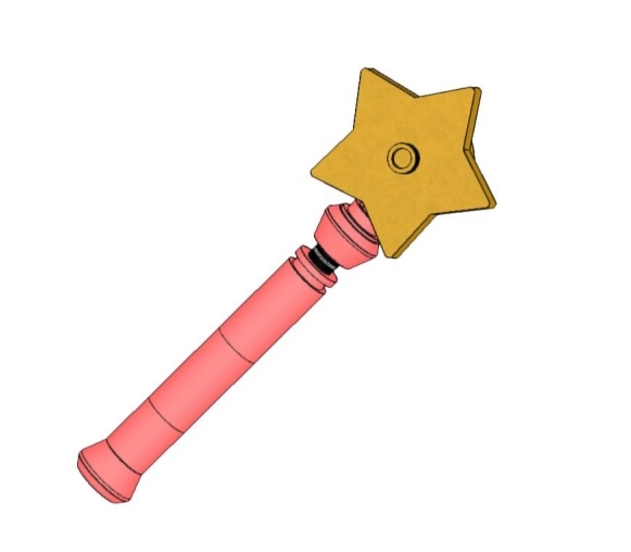 Star wand from BrickLink Studio [BrickLink]