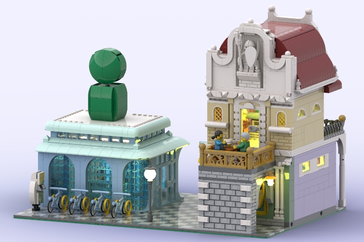 The Old Town Arch (Lego Ideas) from BrickLink Studio [BrickLink]
