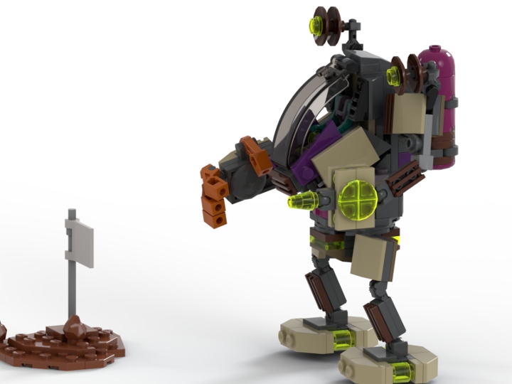 Life on Mars Scout Walker from BrickLink Studio [BrickLink]