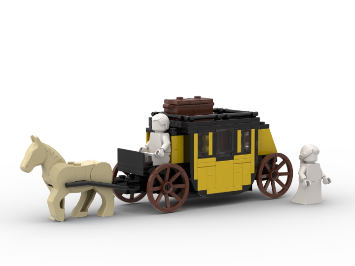 Western Style Stagecoach from BrickLink Studio [BrickLink]
