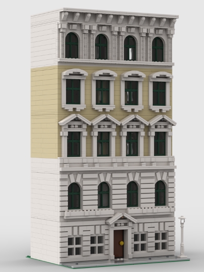 Neoclassical apartament building from BrickLink Studio [BrickLink]