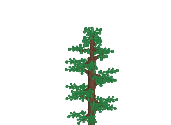 Forestree Ponderosa Pine from BrickLink Studio [BrickLink]