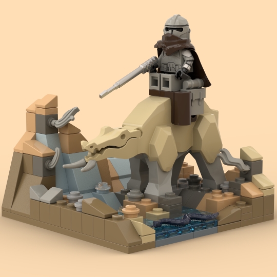 High Desert Stream with Clone Ranger from BrickLink Studio [BrickLink]
