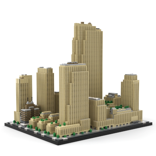 Rockefeller Center 1/800 Scale (for 21046) from BrickLink Studio ...