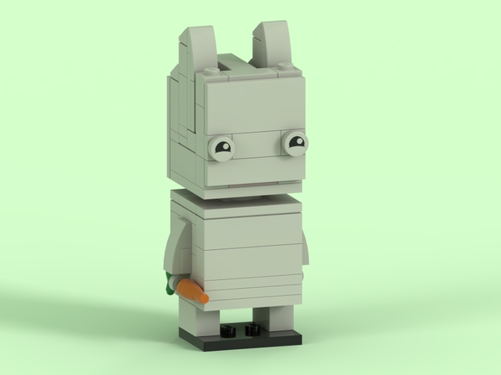 Brickhead Rabbit from BrickLink Studio [BrickLink]