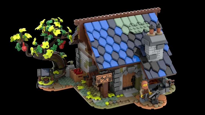 Medieval Blacksmith from BrickLink Studio [BrickLink]