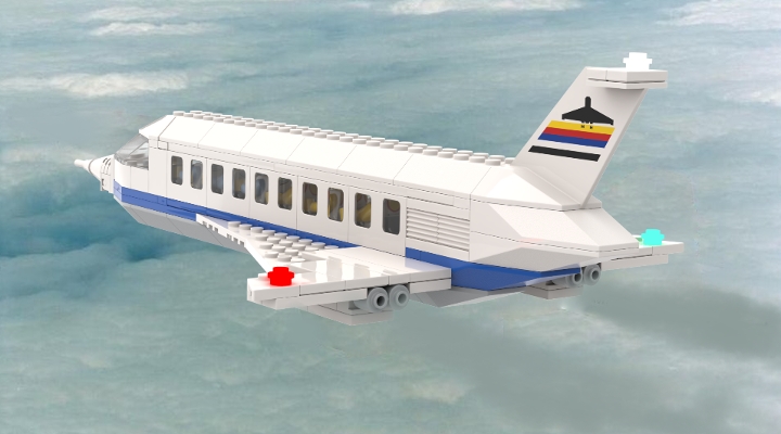 Concorde (4 studs wide) from BrickLink Studio [BrickLink]