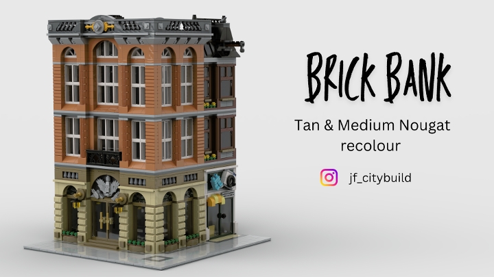 Brick Bank 10251 - Tan & Medium Nougat With Extra Floor from BrickLink ...