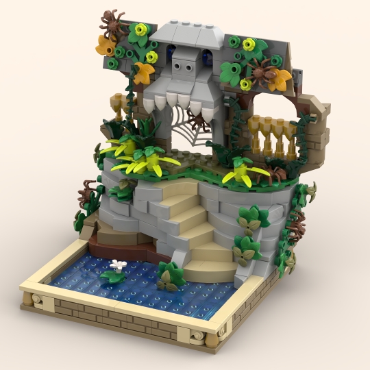 16x16 Jungle ruins from BrickLink Studio [BrickLink]