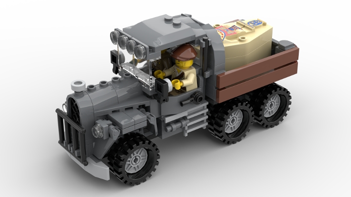 Modified Cargo Truck from BrickLink Studio [BrickLink]
