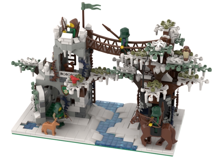 Forestmen's Crossing Winter from BrickLink Studio [BrickLink]
