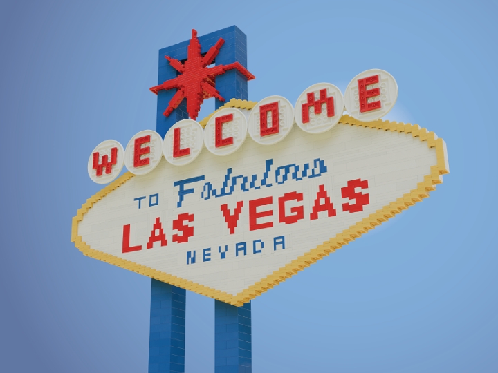 las vegas sign from BrickLink Studio [BrickLink]