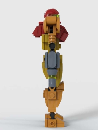Samus Aran From Metroid Series from BrickLink Studio [BrickLink]