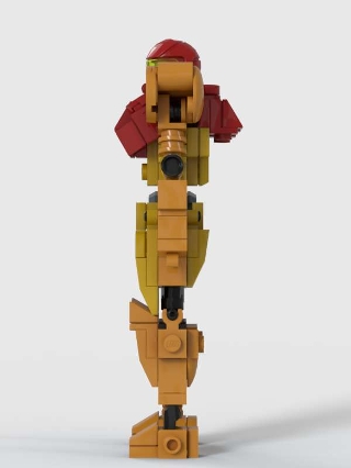 Samus Aran From Metroid Series from BrickLink Studio [BrickLink]