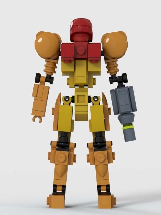 Samus Aran From Metroid Series from BrickLink Studio [BrickLink]