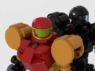 Samus Aran From Metroid Series from BrickLink Studio [BrickLink]