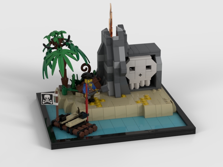 Skull island Remake from BrickLink Studio [BrickLink]