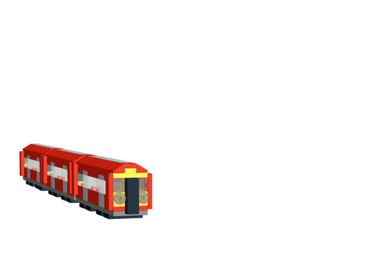 Class 387 Airport Express Livery from BrickLink Studio [BrickLink]