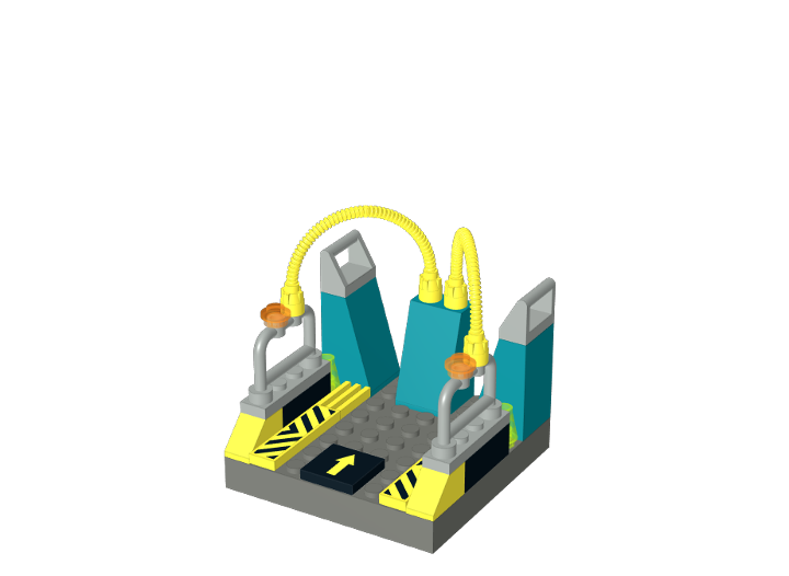 Rock Raider Small Teleport Pad from BrickLink Studio [BrickLink]