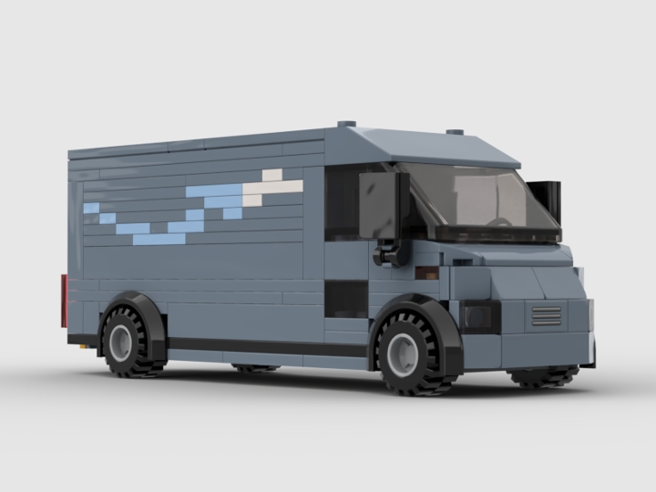 mVan Model 6 - Delivery Van (Blue) from BrickLink Studio [BrickLink]