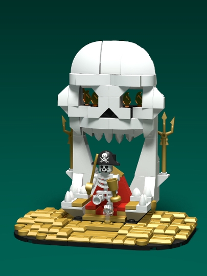 Skull Throne from BrickLink Studio [BrickLink]
