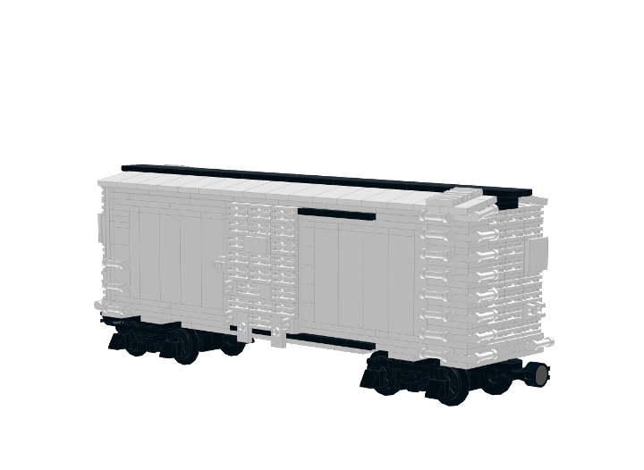 white boxcar from BrickLink Studio [BrickLink]